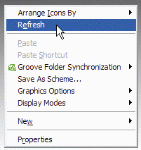 Myth about Right Click > Refresh
