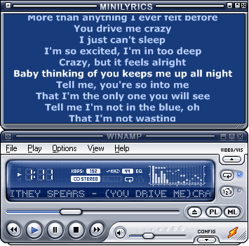 Minilyrics - Get lyrics within your media player