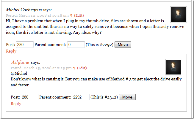 WordPress Plugin to move comments between posts and change parents
